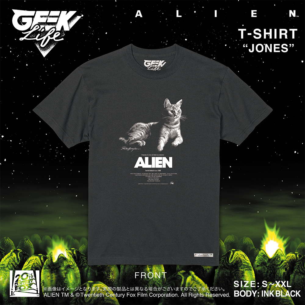 ALIEN JONES T-shirt Artwork by Rockin’Jelly Bean INK BLK – 山吉屋/ YAMAKICHIYA